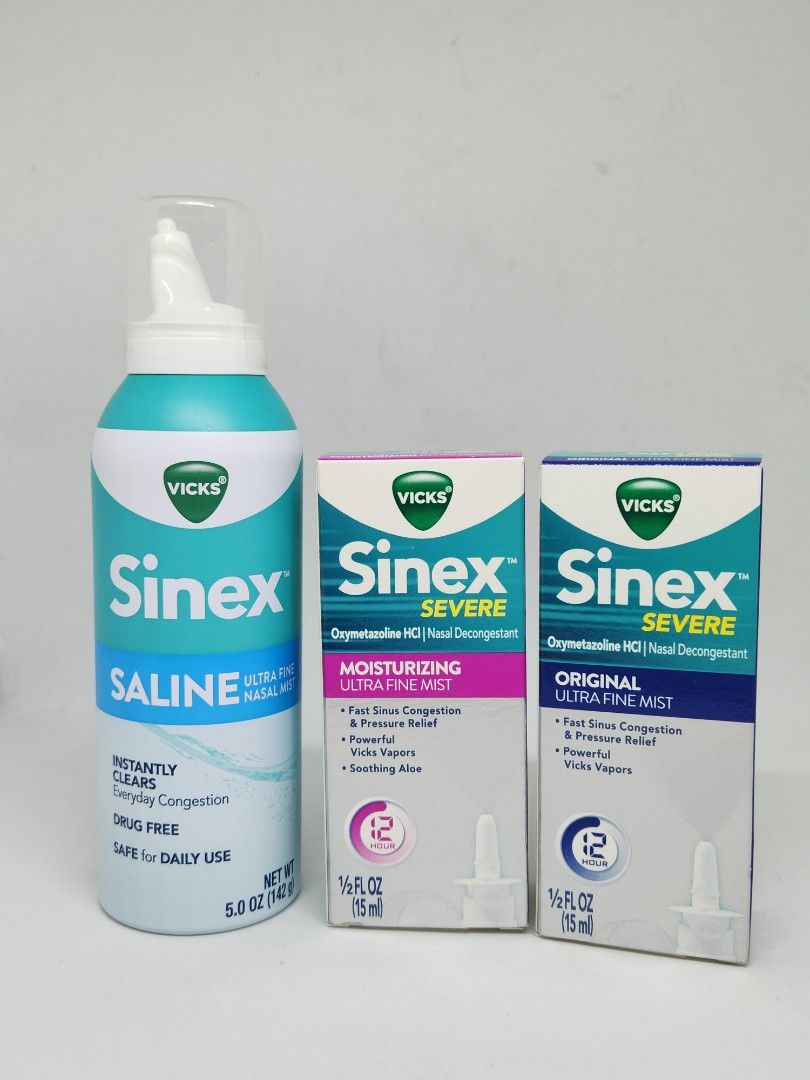 Sinex for Nasal Spray Allergy Sinus Congestion, Beauty & Personal Care ...