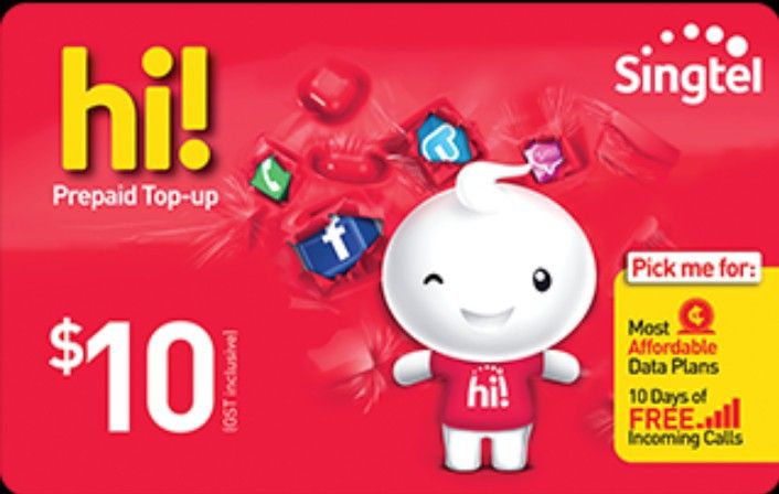 Singtel Hi! Card Top Up, Mobile Phones & Gadgets, Mobile & Gadget ...