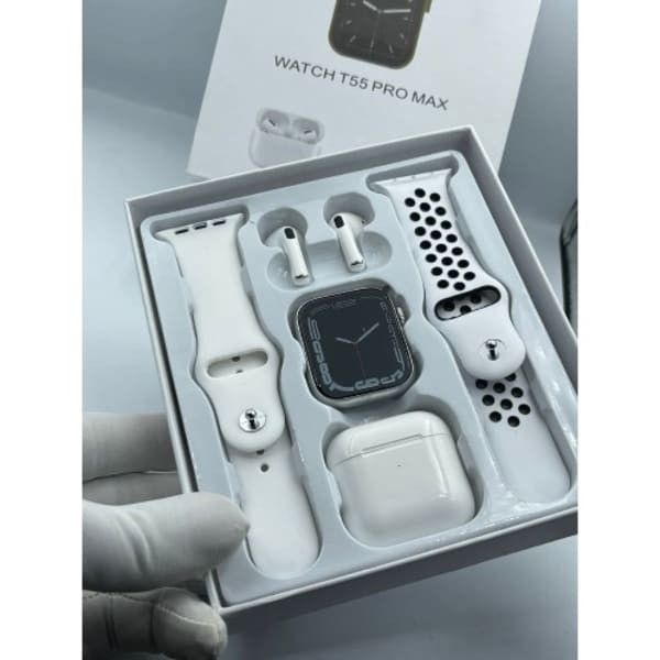 Smart Watch T55 Pro Max with earbud, Mobile Phones & Gadgets, Wearables ...