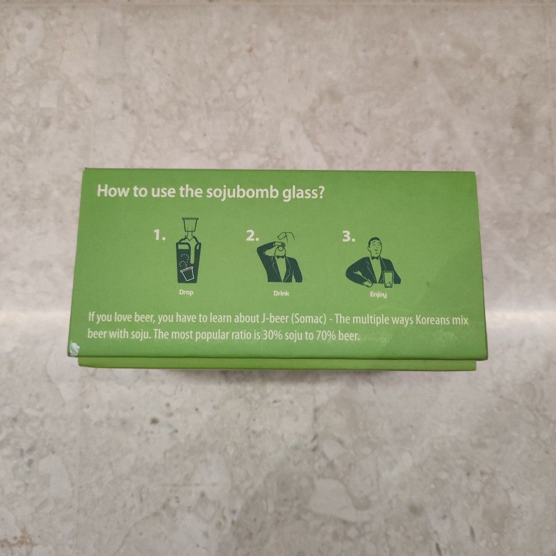 HiteJinro Soju Bomb Glass Set, Furniture & Home Living, Kitchenware ...