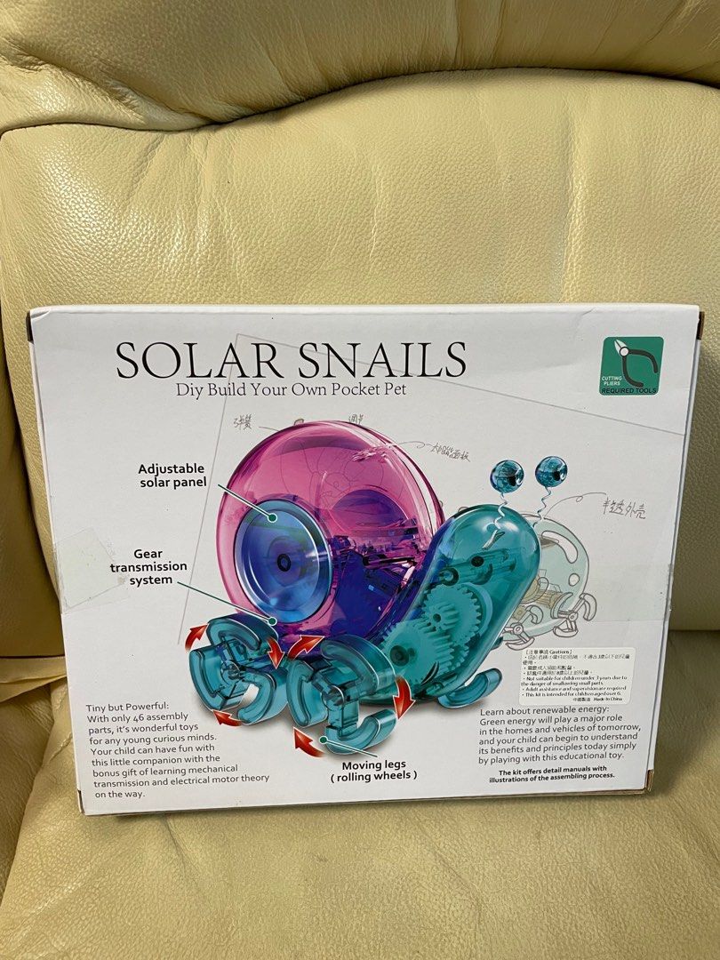 Solar Snails DIY pocket pet, 興趣及遊戲, 玩具 & 遊戲類 - Carousell