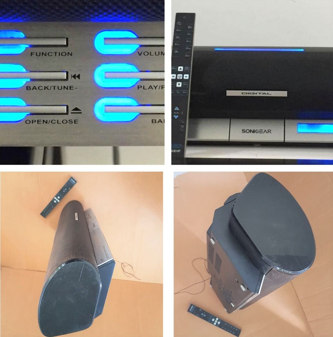 Sonic Gear Array 1000i Super Bass Speaker, Ultra high Bass 2.1 soundbar ...