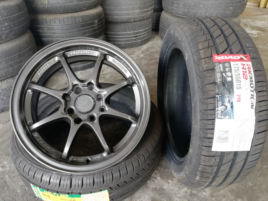 sport rim baru 15 axia bezza myvi ce28 siap tayar baru, Auto ...