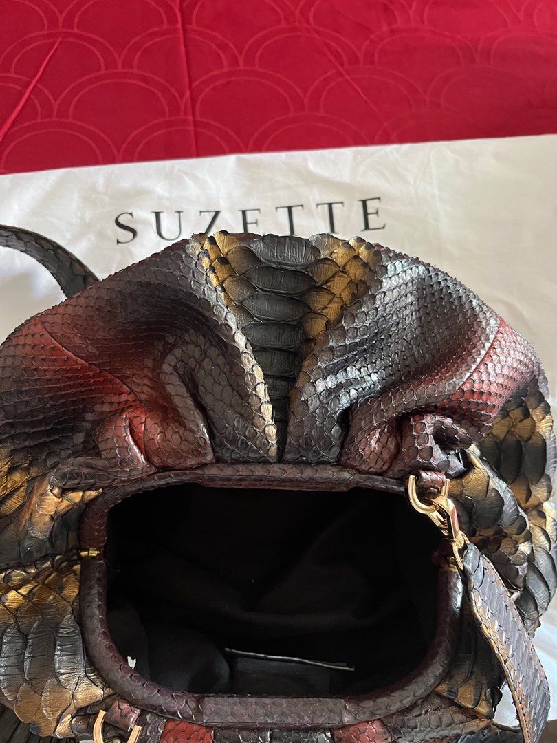 SUZETTE PYTHON SKIN SOFT SLING BAG, Women's Fashion, Bags & Wallets ...