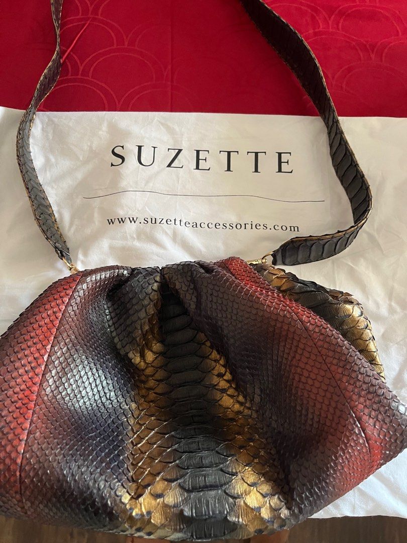 SUZETTE PYTHON SKIN SOFT SLING BAG, Women's Fashion, Bags & Wallets ...