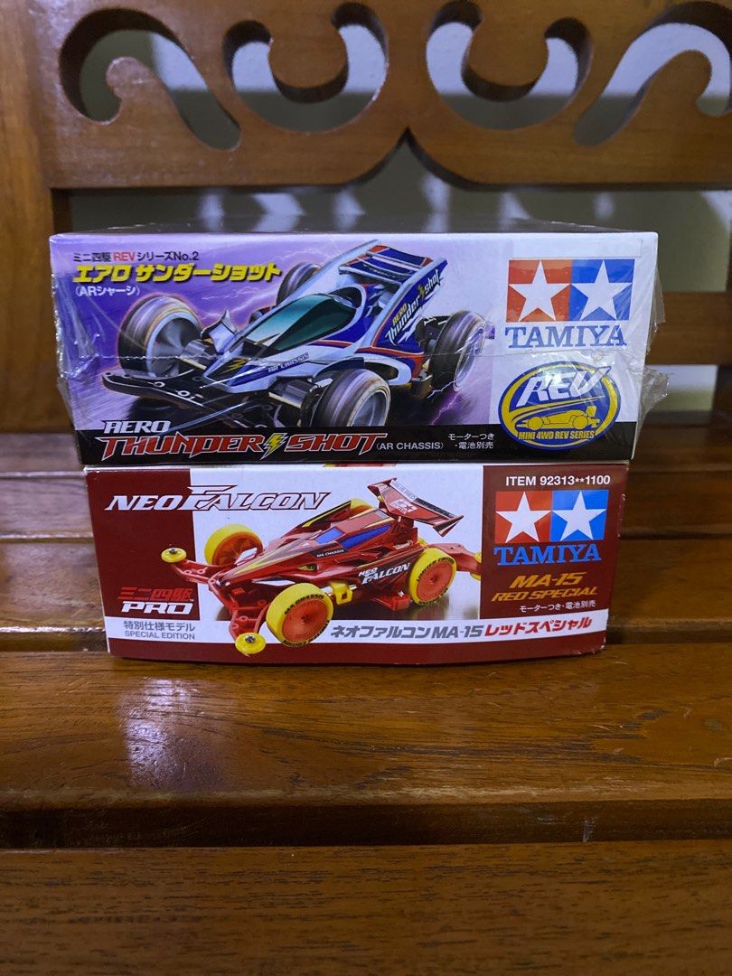 Tamiya Mini Neo Falcon MA Red Soecial and Aero Thunder Shot (silver ...