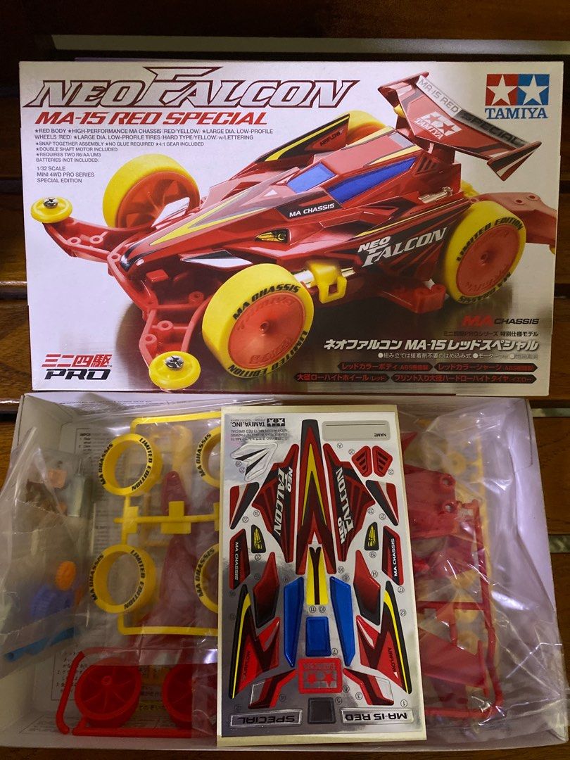 Tamiya Mini Neo Falcon MA Red Soecial and Aero Thunder Shot (silver ...