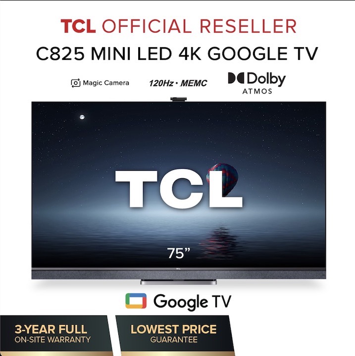 TCL C825 Quantum Mini-LED | 4K GOOGLE TV | 75" , TV & Home Appliances ...
