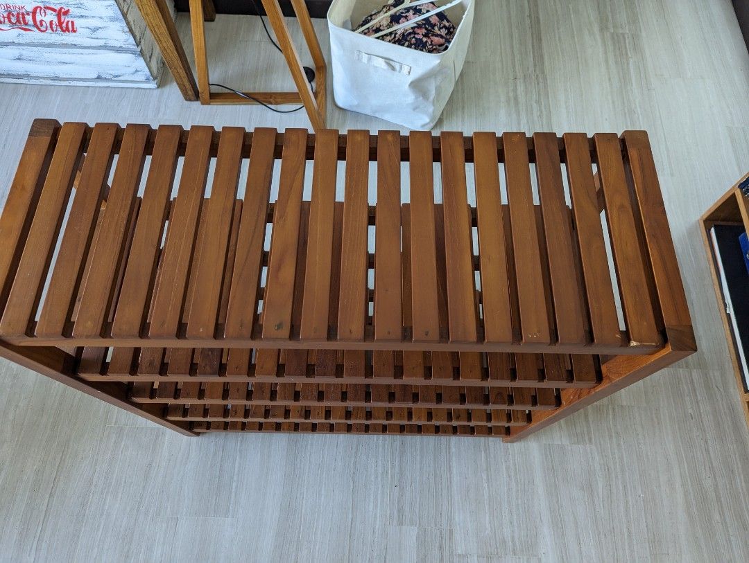 Teak shoe rack from Scanteak, Furniture & Home Living, Furniture ...