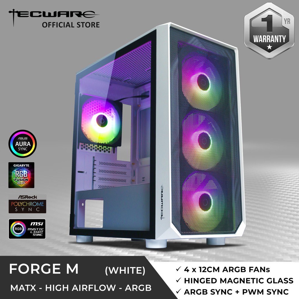 Tecware Forge M RGB case, Computers & Tech, Parts & Accessories, Computer Parts on Carousell