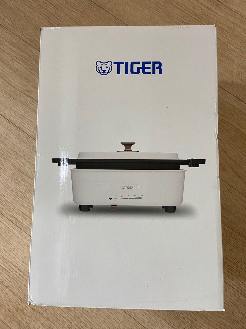 Tiger 3-in-1 multi-purpose electric skillet pan ( White), TV & Home ...