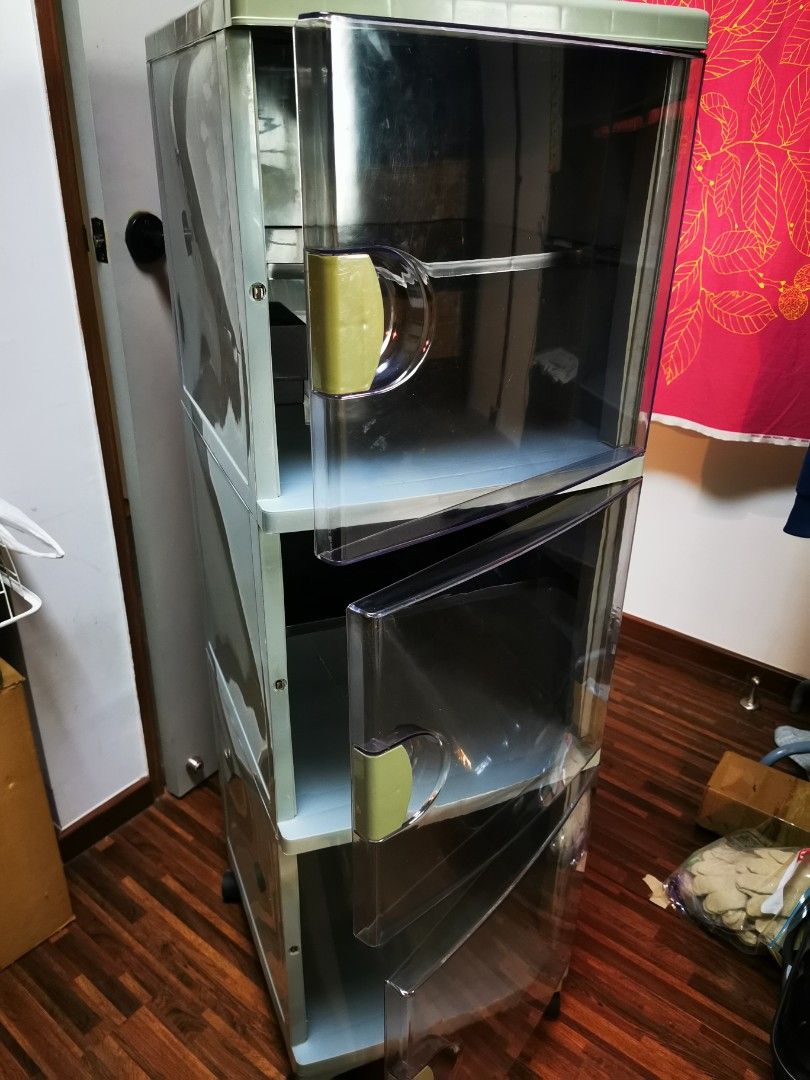 Toyogo Plastic Storage Cabinet, Furniture & Home Living, Furniture ...