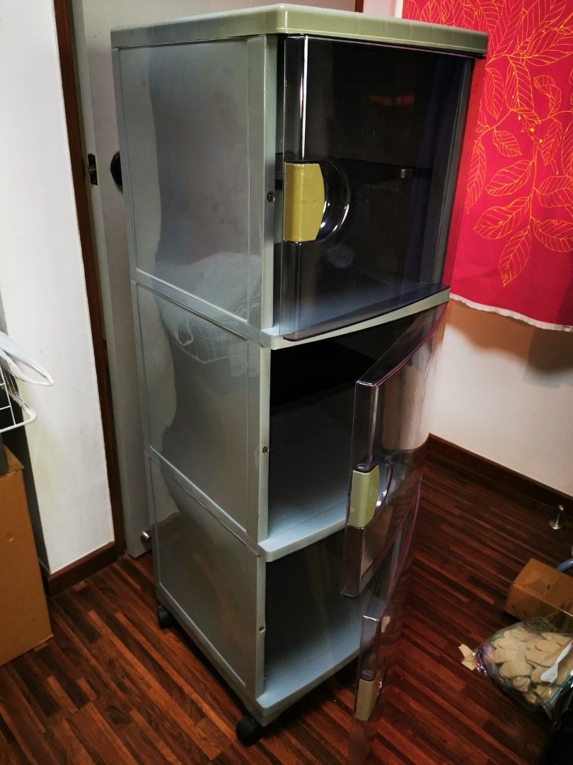 Toyogo Plastic Storage Cabinet, Furniture & Home Living, Furniture ...