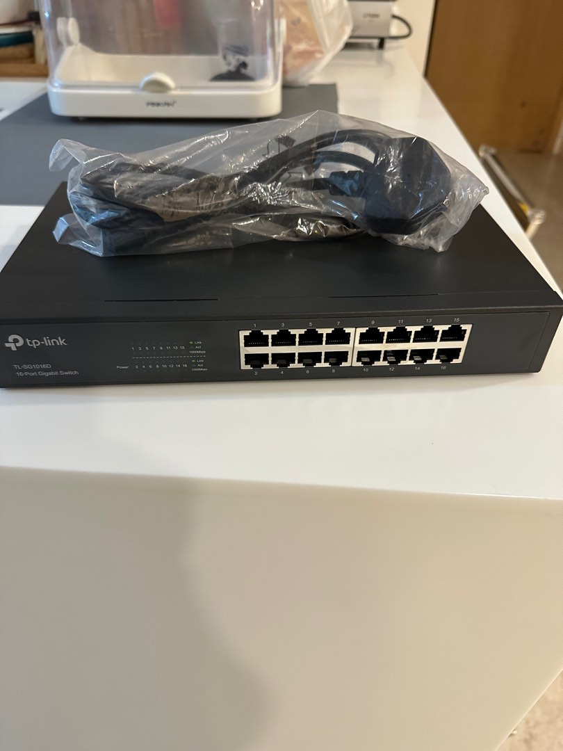 TP Link 16 Port Switch TL-SG1016D, Computers & Tech, Office & Business ...