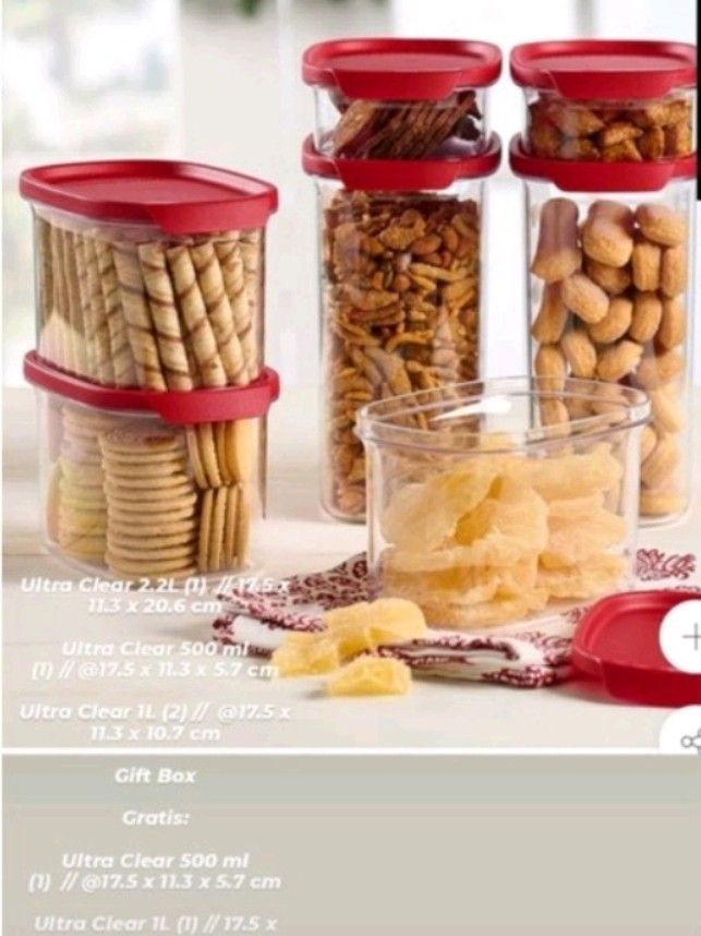 Tupperware Ultra Clear Set, Furniture & Home Living, Kitchenware ...