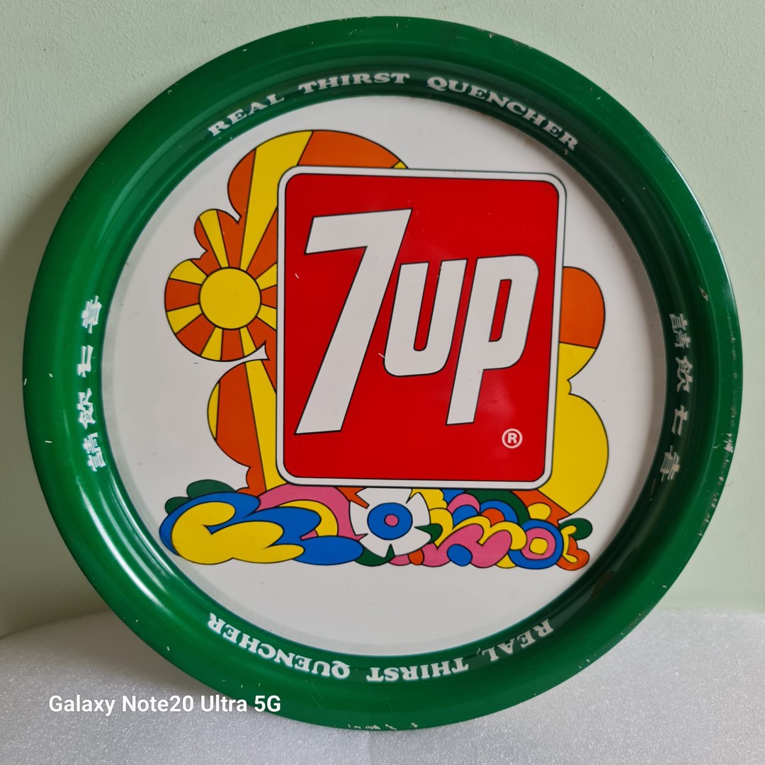 Vintage 7up metal serving tray, Hobbies & Toys, Memorabilia ...