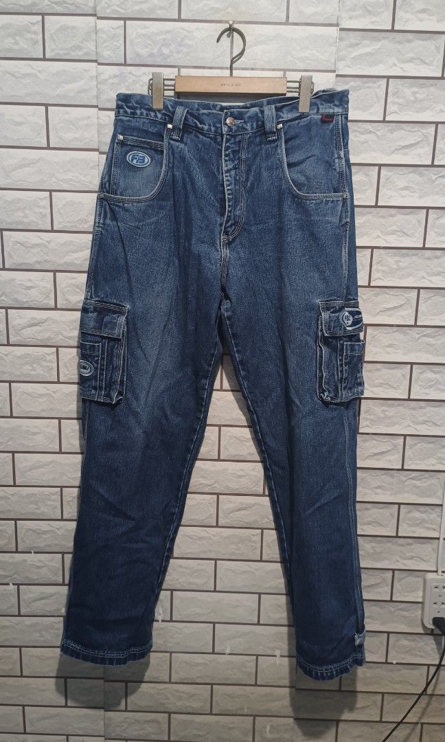 Vintage fubu pants 90s era, Men's Fashion, Bottoms, Jeans on Carousell