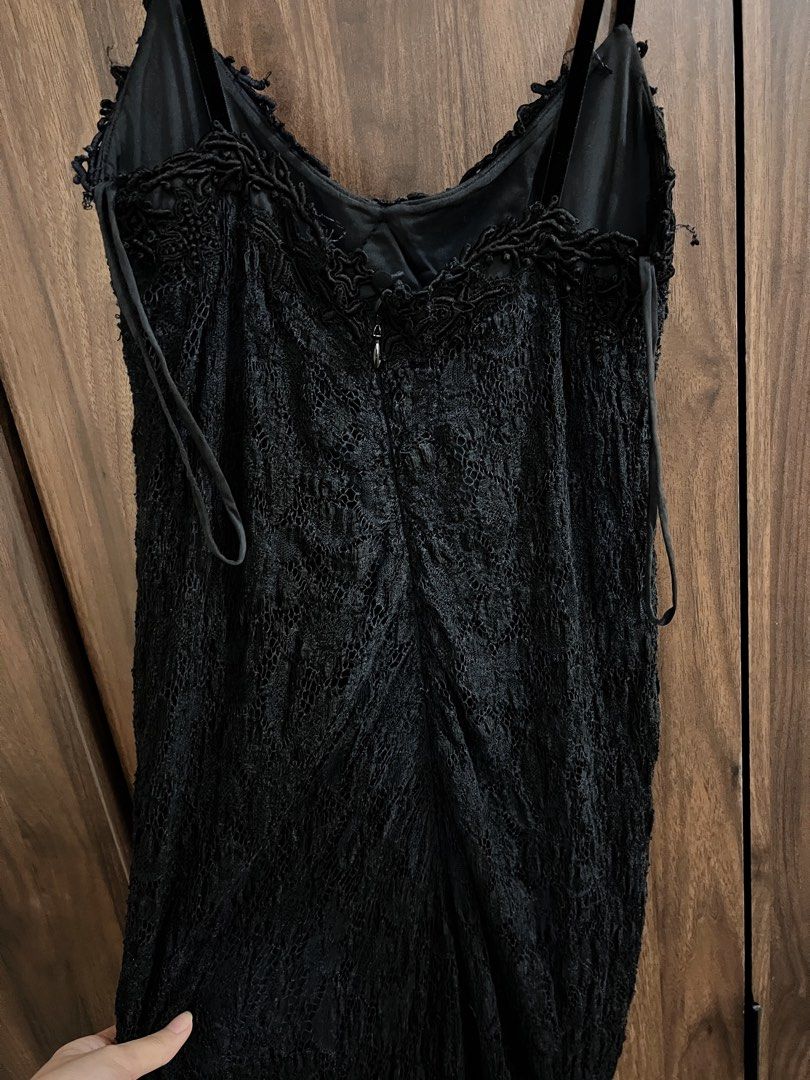 Vintage Lace Sexy Long Black Dress Womens Fashion Dresses And Sets Evening Dresses And Gowns On