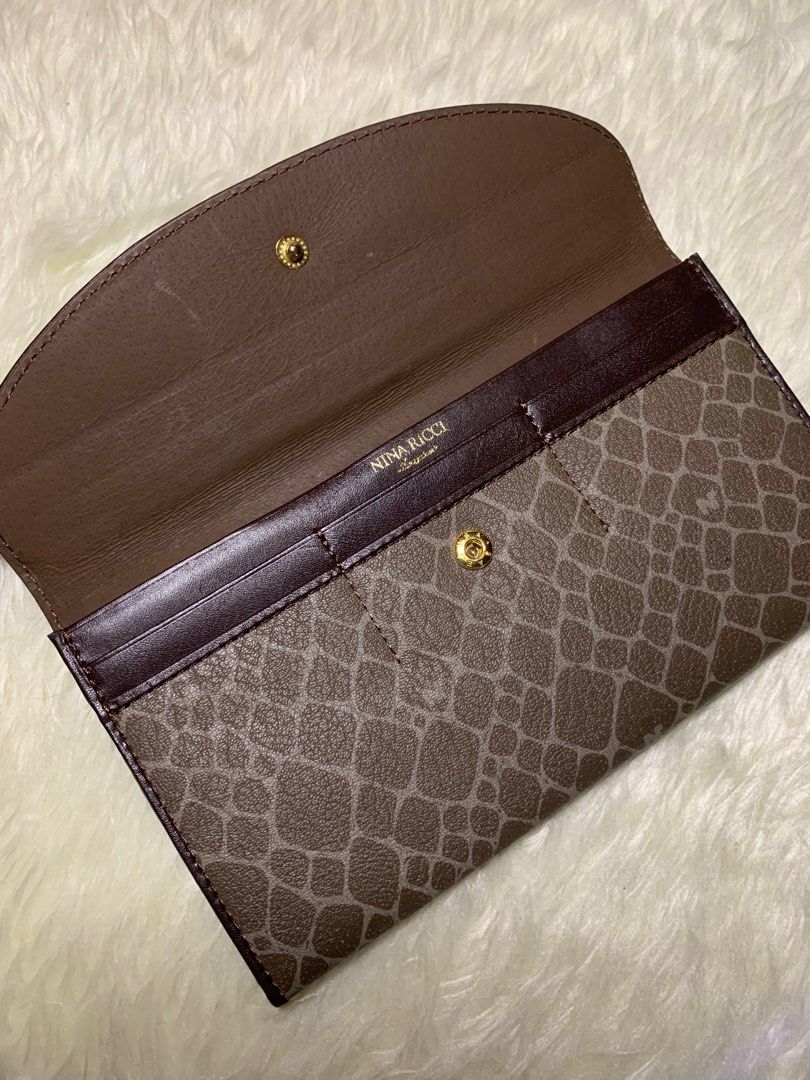 Vintage Nina Ricci Long Kisslock Wallet, Women's Fashion, Bags ...