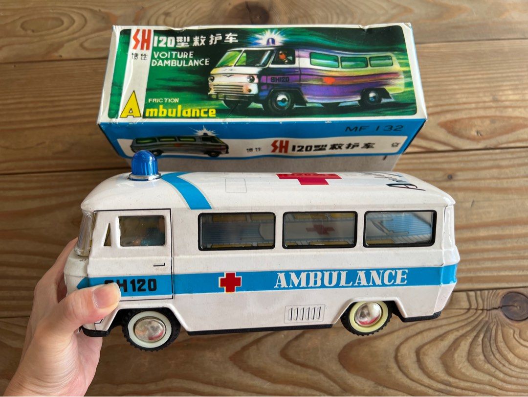 Vintage Tin toy ambulance, Hobbies & Toys, Toys & Games on Carousell