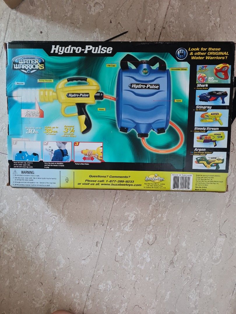 Water warriors hydro pulse, Hobbies & Toys, Toys & Games on Carousell