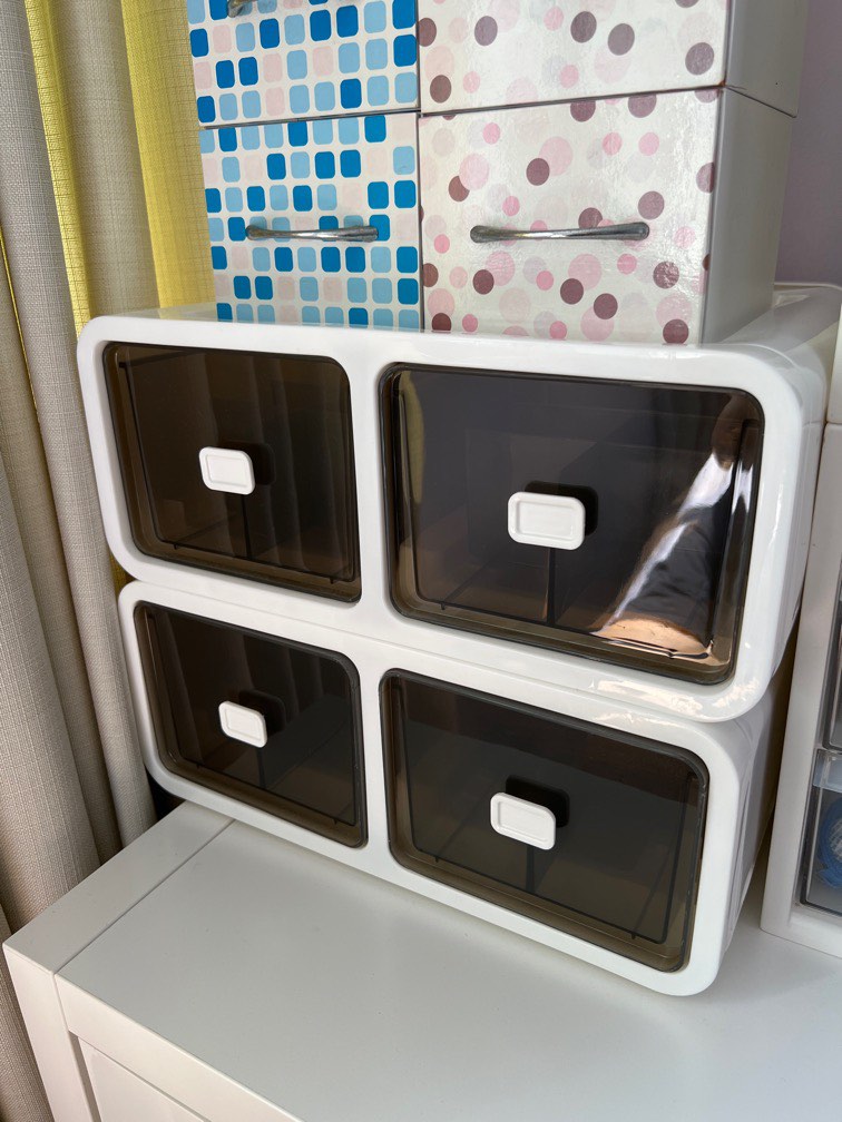 White Storage Drawers, Furniture & Home Living, Home Improvement ...