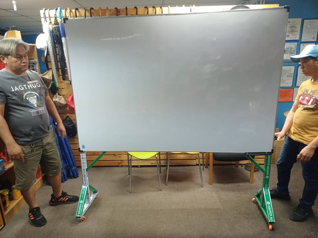 WHITEBOARD WITH STAND ( CUSTOM SIZE ) --, Furniture & Home Living ...