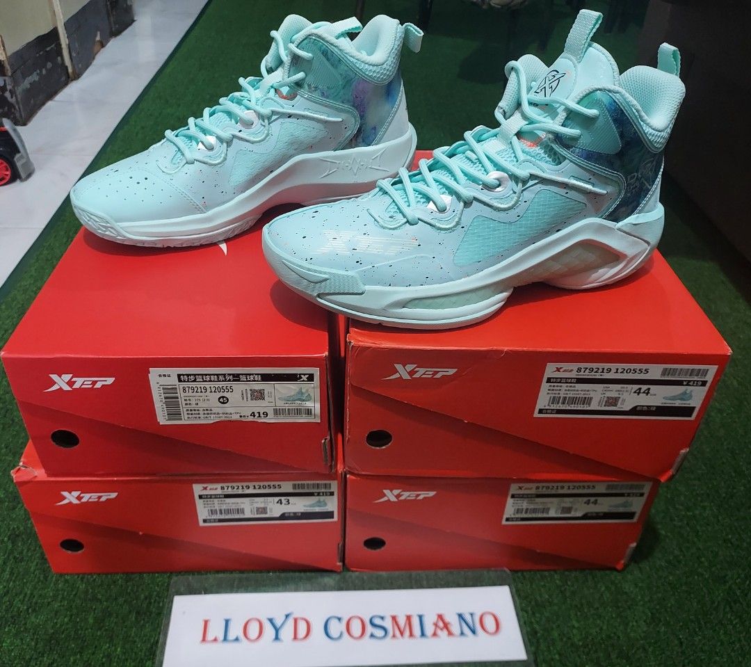 XTEP Jeremy Lin Cloud "Fearless" Mint Green Mens Basketball, Men's ...