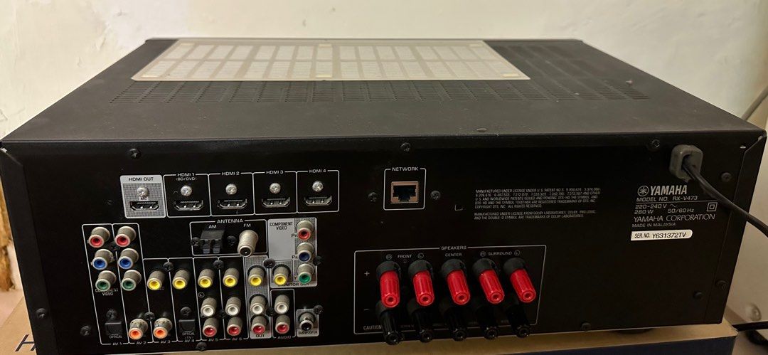 Yamaha RX-V473 AV Receiver, 音響器材, Soundbar、揚聲器、藍牙喇叭、耳擴 - Carousell