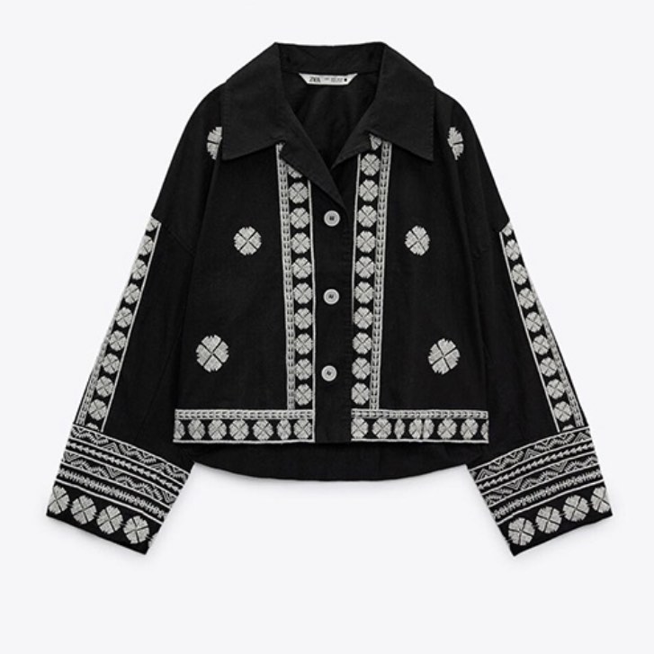 Zara embroidered jacket, Women's Fashion, Coats, Jackets and Outerwear ...