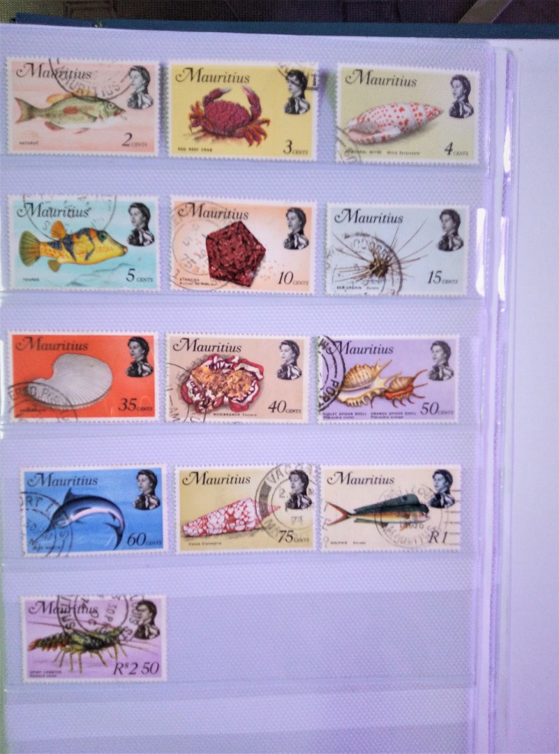 1960s Mauritius marine life definitive stamps, Hobbies & Toys ...