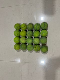 20 Used tennis balls, Sports Equipment, Sports & Games, Racket & Ball ...