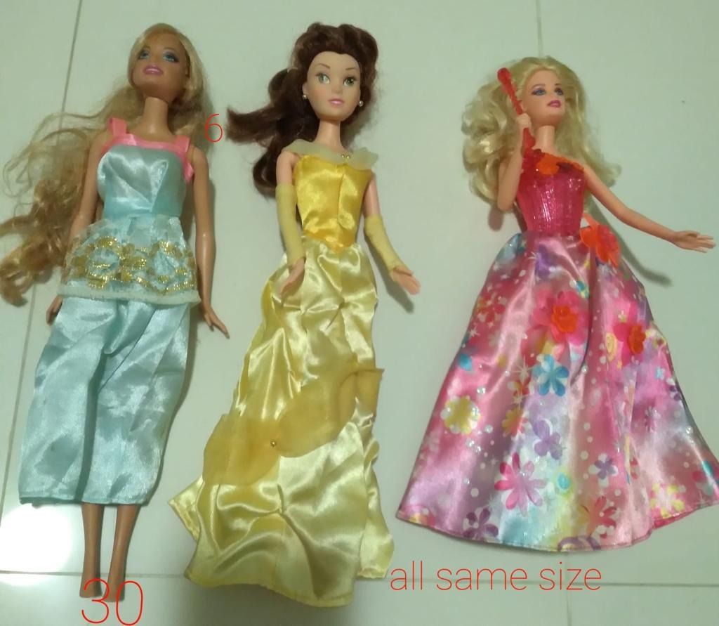 3 Barbie Dolls, Hobbies & Toys, Toys & Games on Carousell