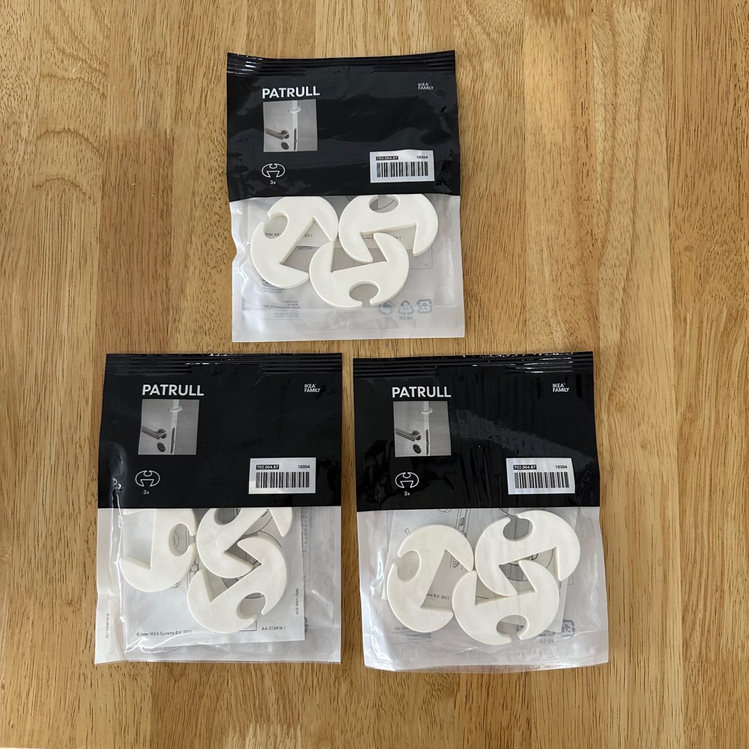 3 x IKEA Patrull Door Safety Rubber Clamp Kids Children, Babies & Kids ...