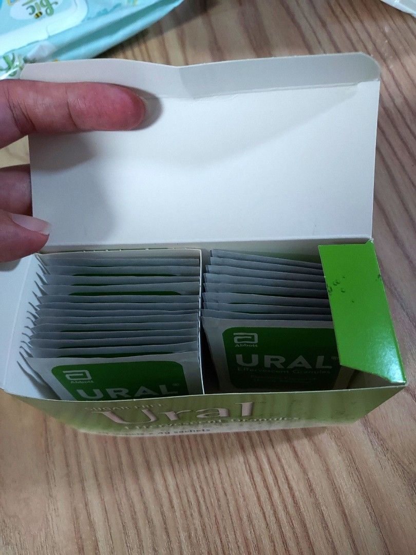 (48 sachets) Ural Effervescent Granules, Health & Nutrition, Health ...