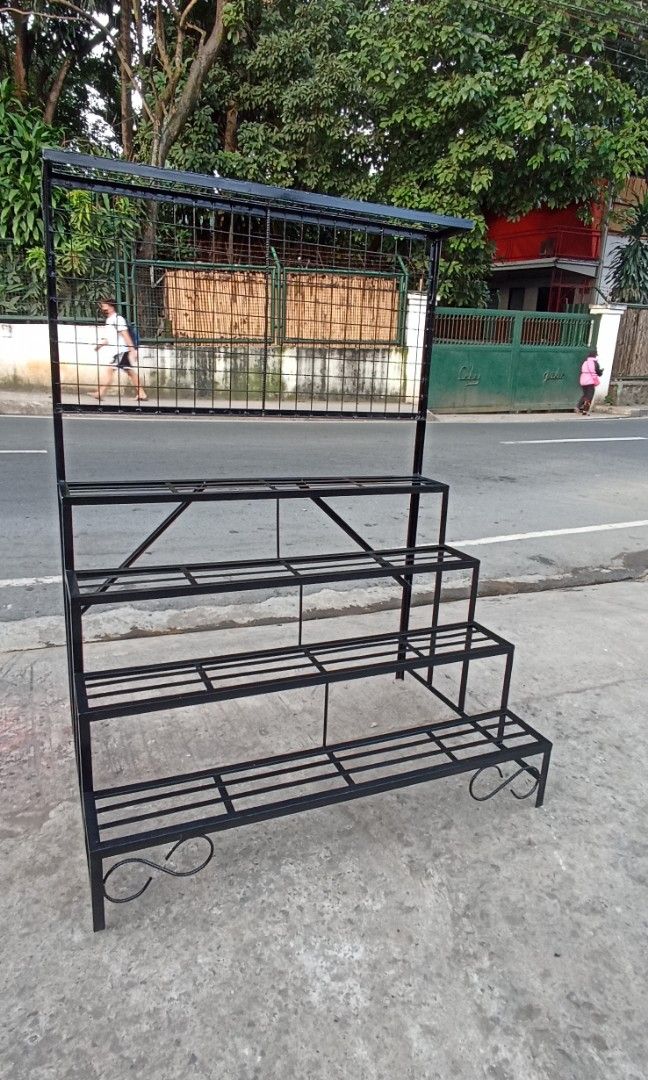 4tier plant stand w/steel matting, Furniture & Home Living, Gardening ...