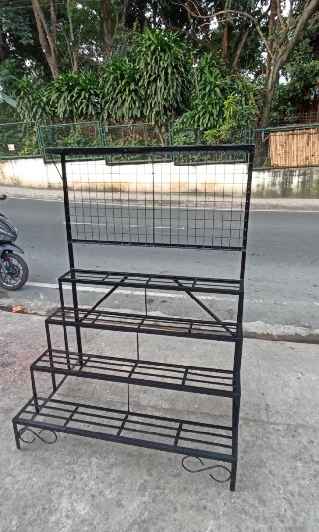 4tier plant stand w/steel matting, Furniture & Home Living, Gardening ...
