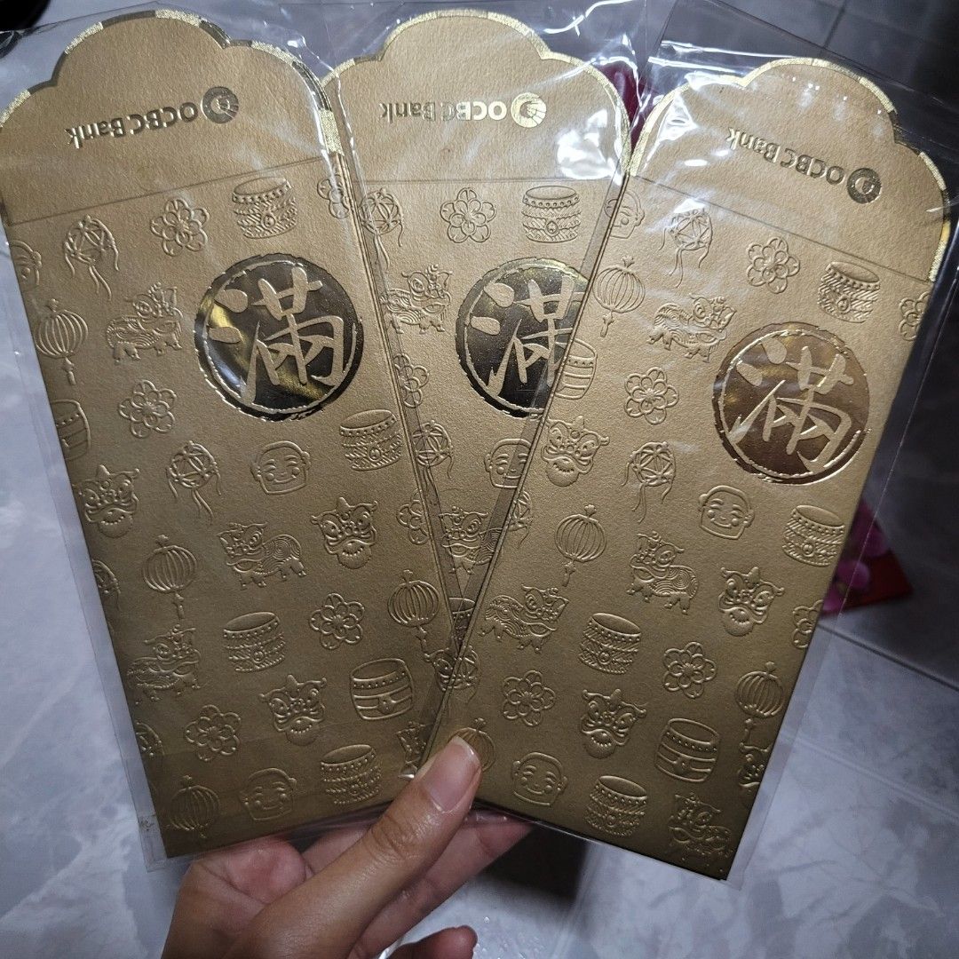 52 pcs of Assorted CNY Red Packets angpows from various banks eg OCBC ...
