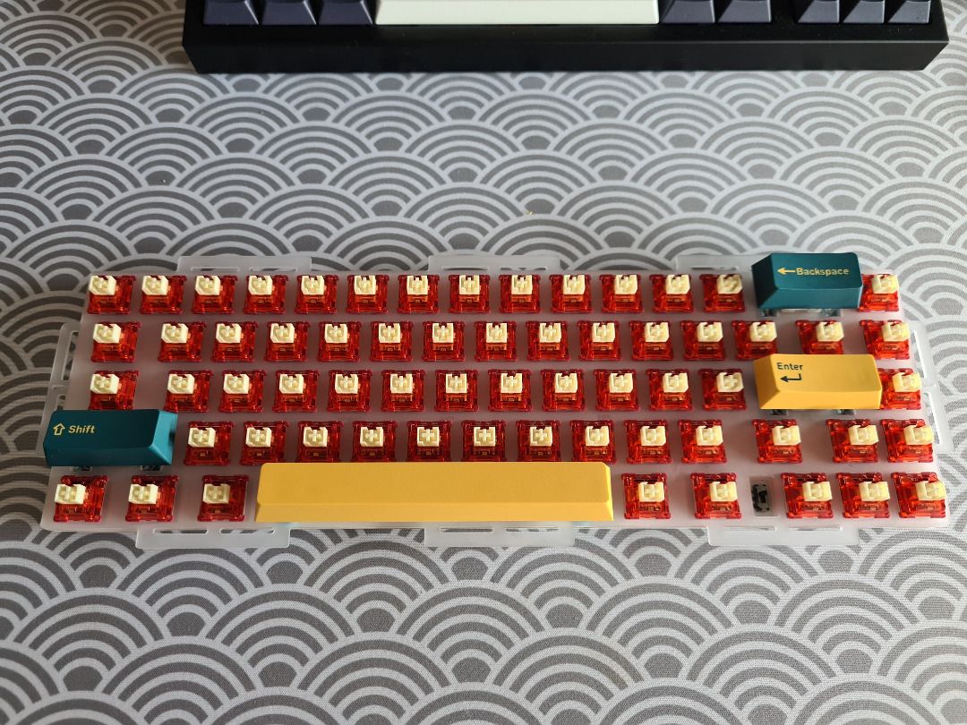 65% Custom Mechanical Keyboard (MarrsGreen)- Fully Modded, Computers & Tech, Parts & Accessories ...