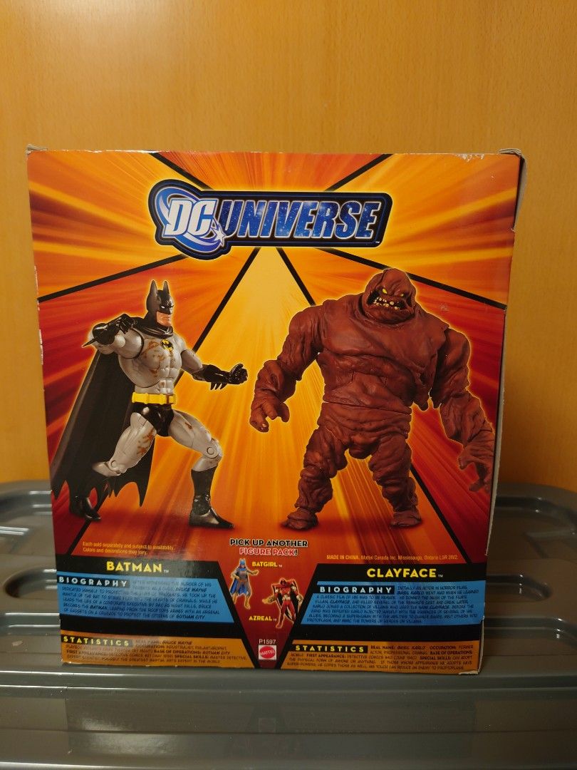 全新 Mattel DC Universe Comics DCU Batman vs Clayface, 興趣及遊戲, 玩具 & 遊戲類 ...