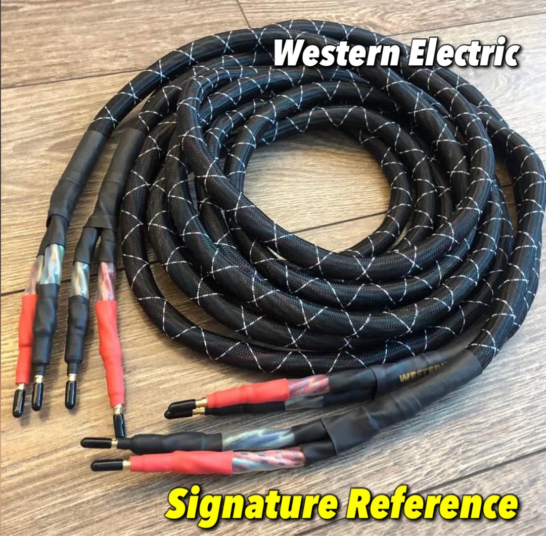 🇺🇸 Western electric NOS Speaker cables 🔥Signature Reference series🔥 Bi ...