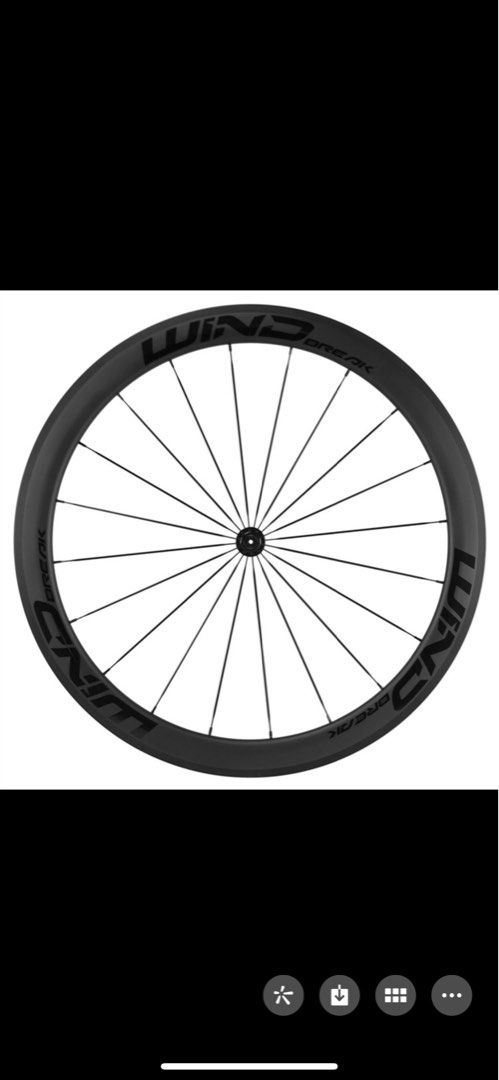 現貨 Wind Break 碳纖維公路輪組 碳條鈴 碳纖維輻條 carbon wheels, 運動產品, 單車及配件, 單車 - Carousell
