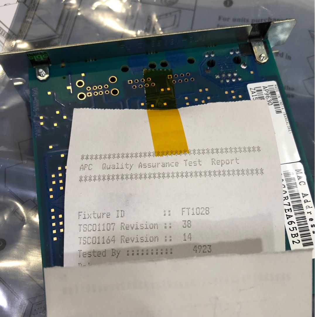 AP9630 APC network card, Computers & Tech, Parts & Accessories ...