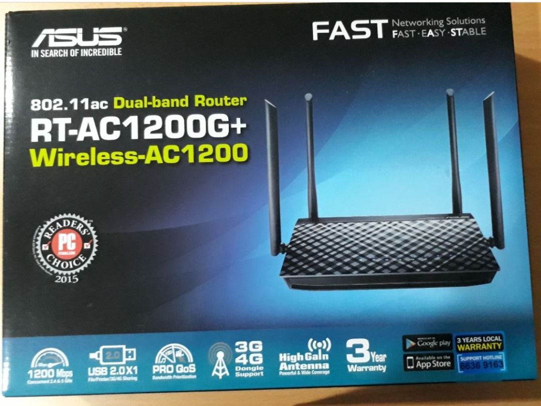 ASUS AC1200 Gigabit Router, Computers & Tech, Parts & Accessories ...