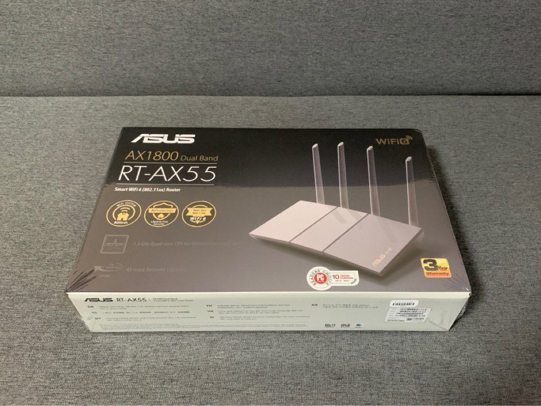Asus RT-AX55 Dual Band Wifi Router, Computers & Tech, Parts ...