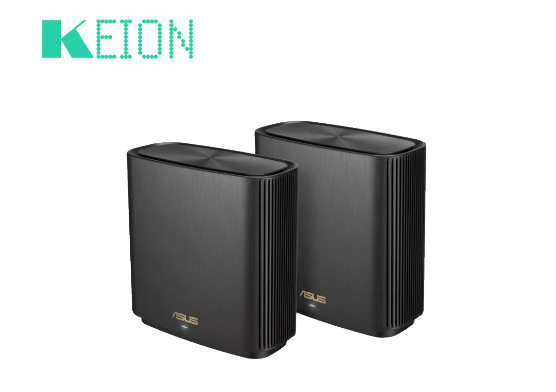 ASUS XT ZENWIFI AX Tri Band Whole Home Mesh WiFi System Router Black White Computers