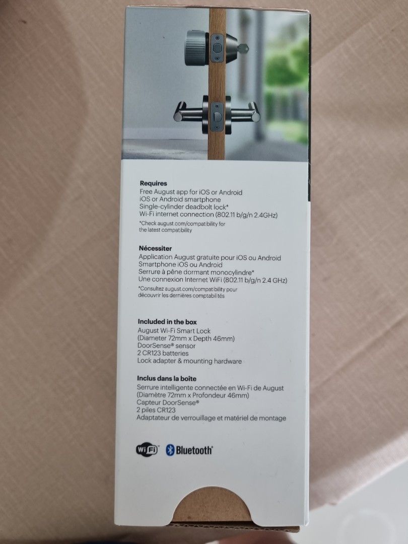 August Wi-fi 4th Gen Smart Lock (Silver), Furniture & Home Living ...