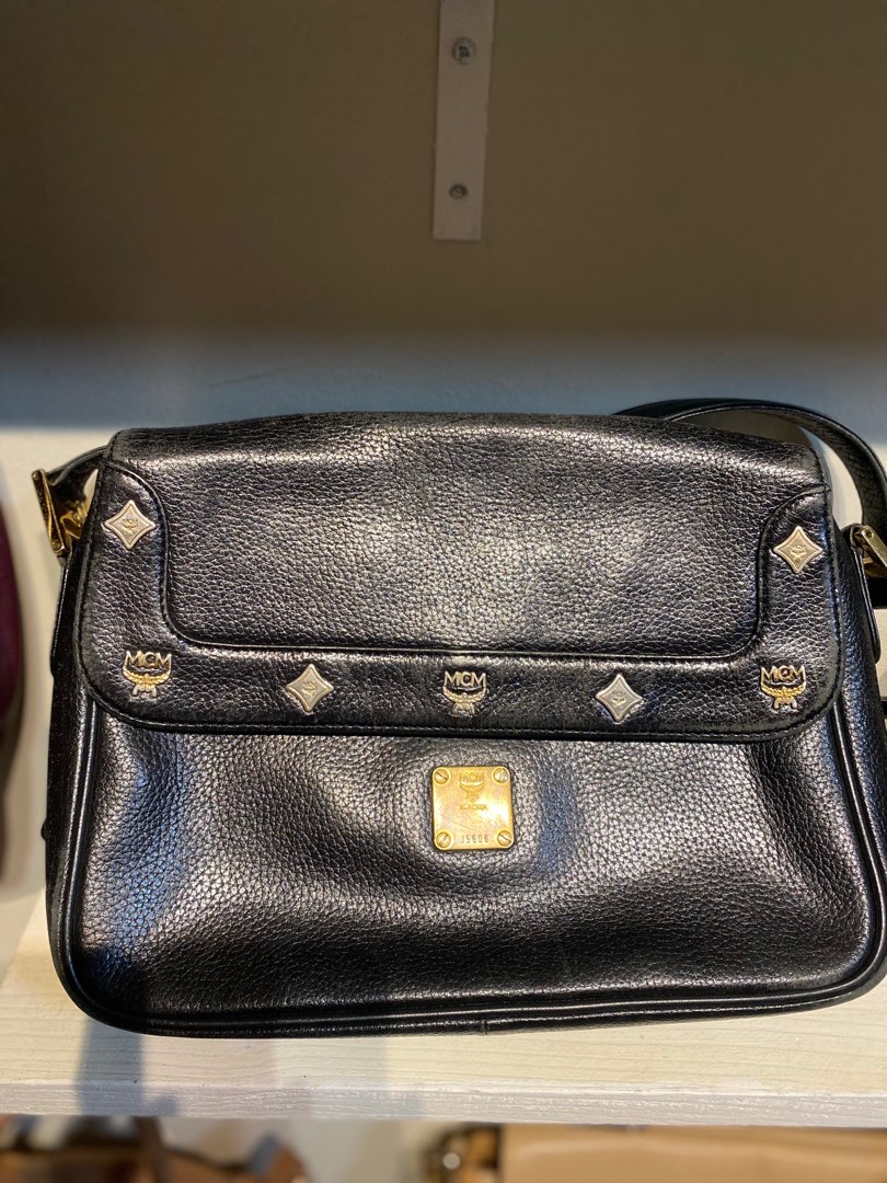 Auth MCM germany sling, Luxury, Bags & Wallets on Carousell