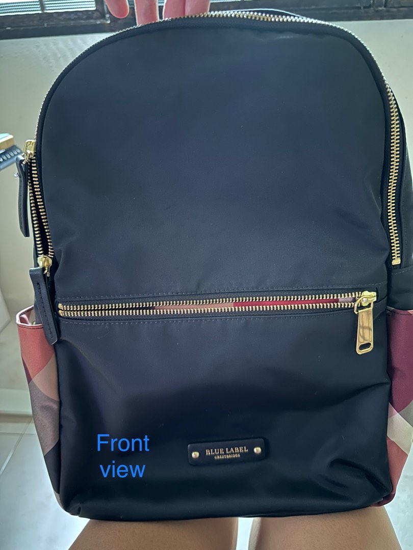 Authentic blue label black backpack, Women's Fashion, Bags & Wallets ...