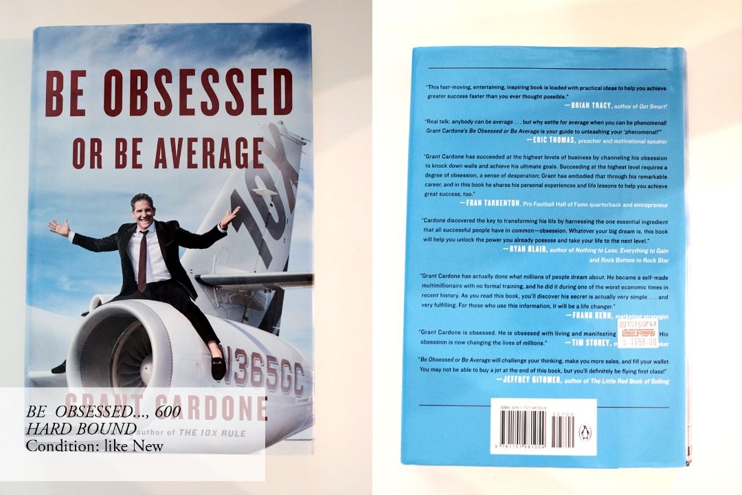 BE OBSESSED OR BE AVERAGE, Hobbies & Toys, Books & Magazines, Fiction ...